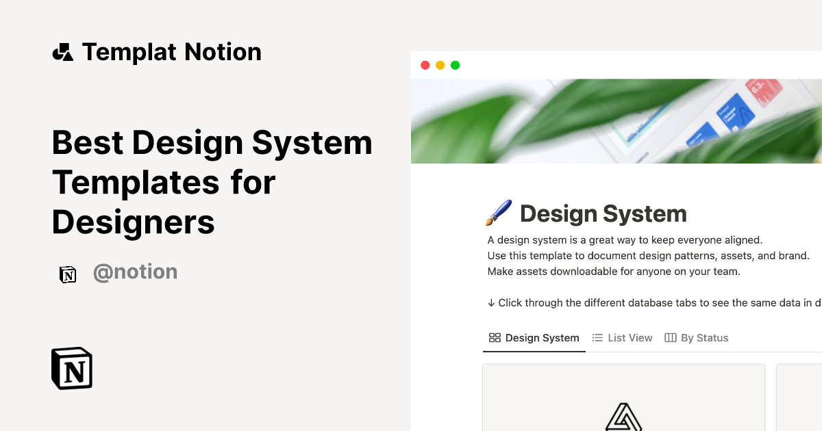 Best Design System Templates for Designers | Notion Marketplace Templat