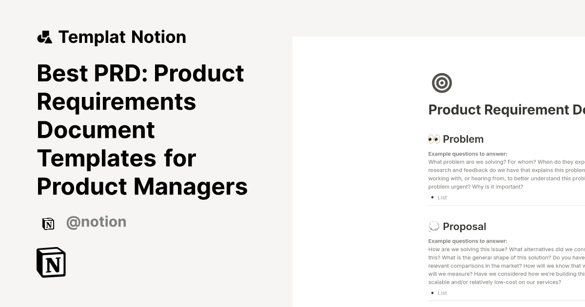 Best PRD: Product Requirements Document Templates for Product Managers ...