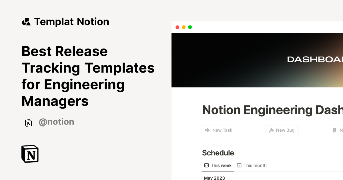 Best Release Tracking Templates for Engineering Managers | Notion ...