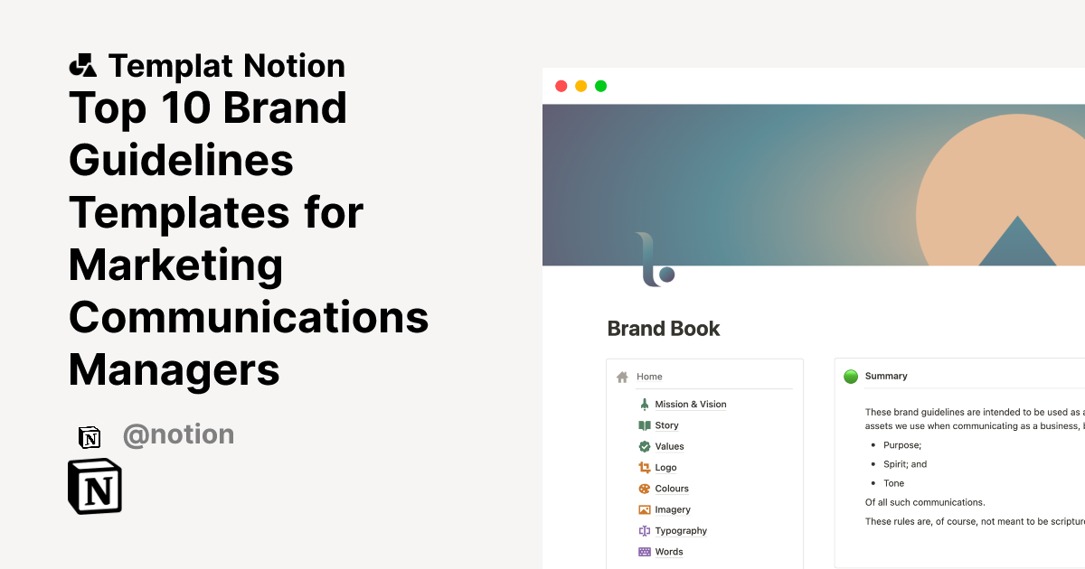Top 10 Brand Guidelines Templates for Marketing Communications Managers ...