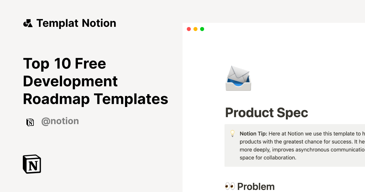 Top 10 Free Development Roadmap Templates | Notion Marketplace Templat