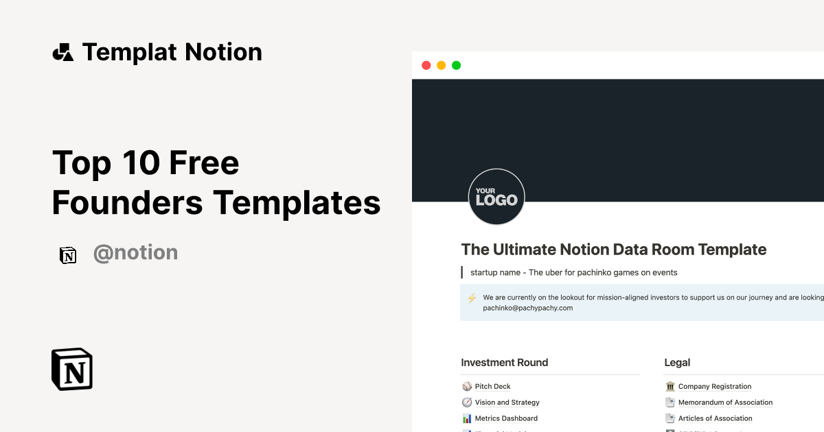 Top 10 Free Founders Templates | Notion Marketplace Templat