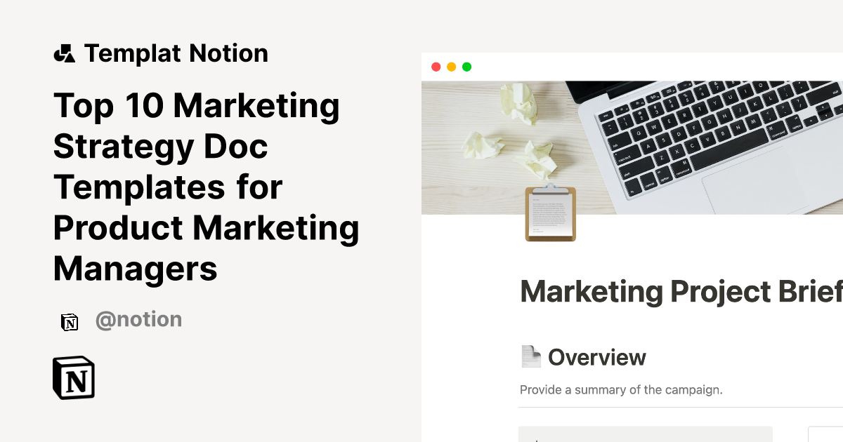 Top 10 Marketing Strategy Doc Templates for Product Marketing Managers ...