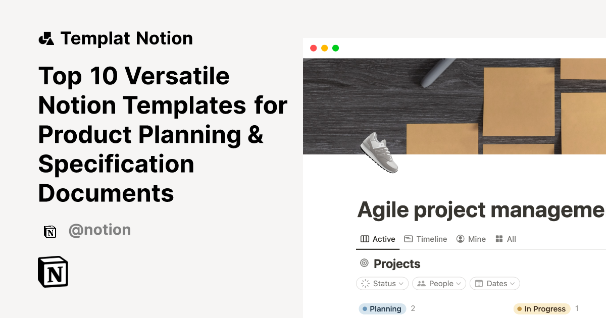 Top 10 Versatile Notion Templates for Product Planning & Specification ...