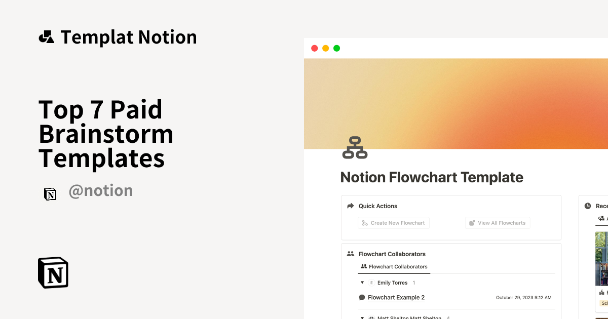 Top 7 Paid Brainstorm Templates | Notion Marketplace Templat