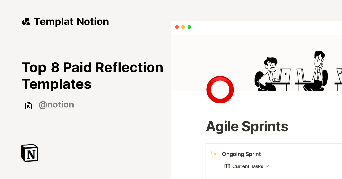Top 8 Paid Reflection Templates | Notion Marketplace Templat