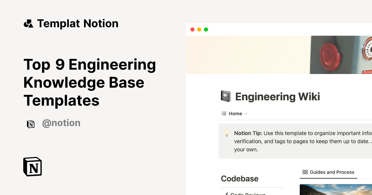 Top 9 Engineering Knowledge Base Templates | Notion Marketplace Templat