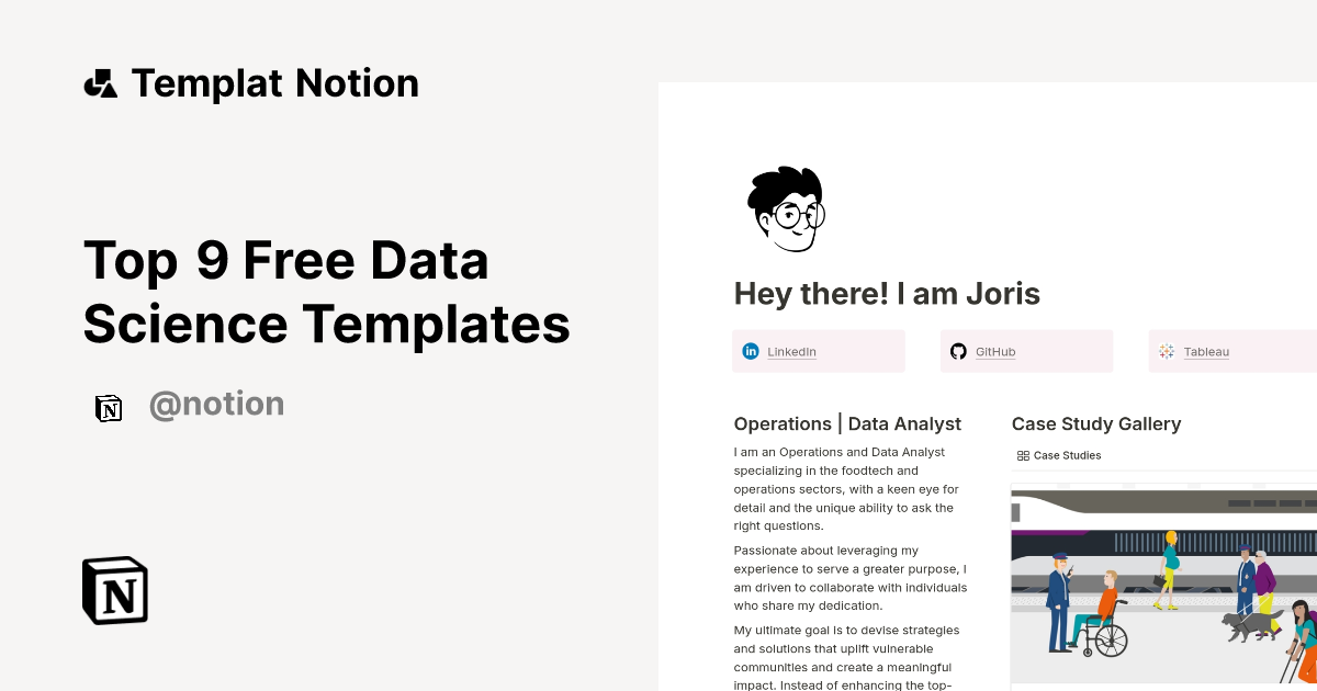 Top 9 Free Data Science Templates | Notion Marketplace Templat