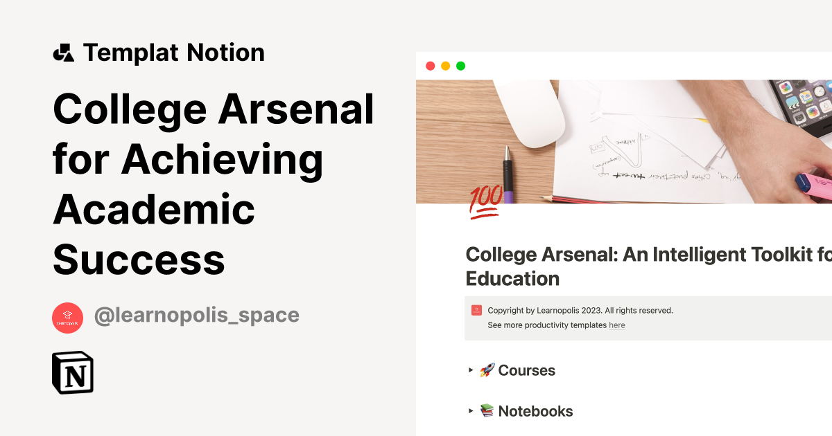 College Arsenal for Achieving Academic Success Templat oleh Learnopolis ...