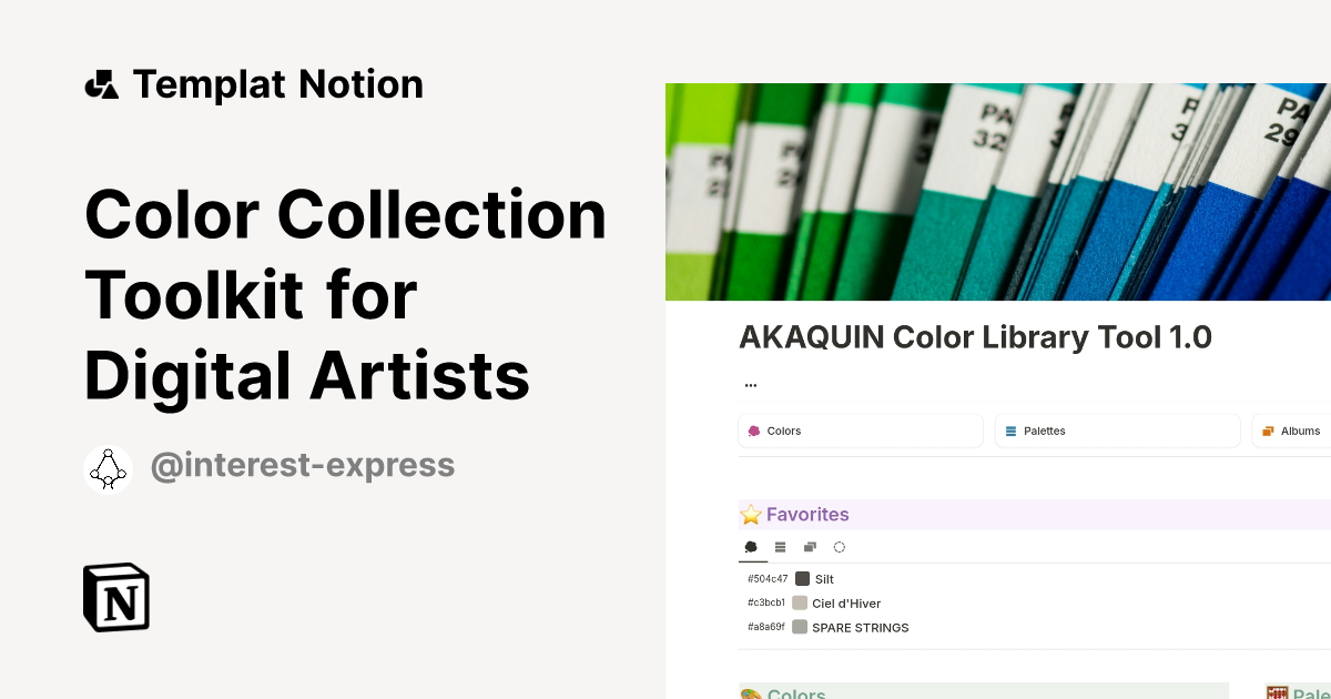 Color Collection Toolkit for Digital Artists Templat oleh AKAQUIN ...