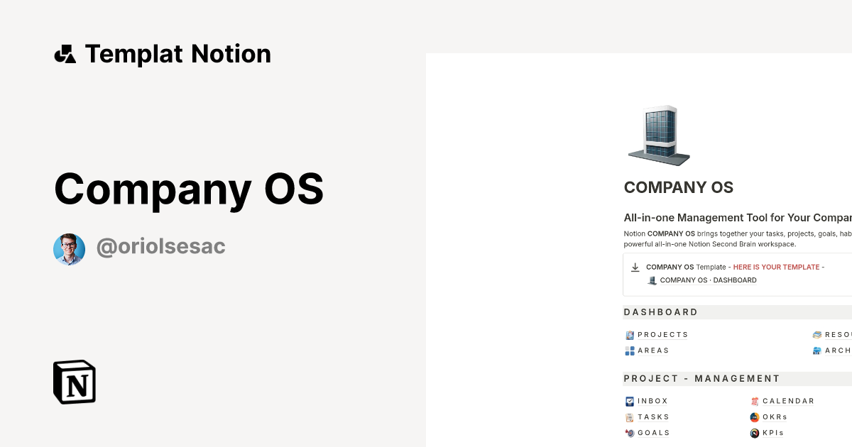 Templat Company OS | Notion Marketplace