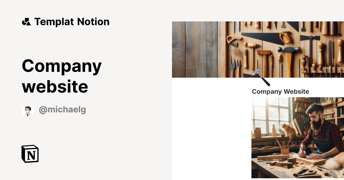 Templat Company website | Notion Marketplace