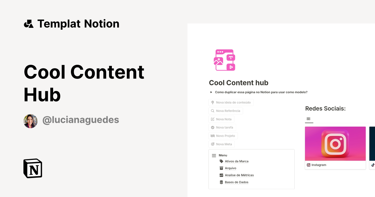 Templat Cool Content Hub | Notion Marketplace