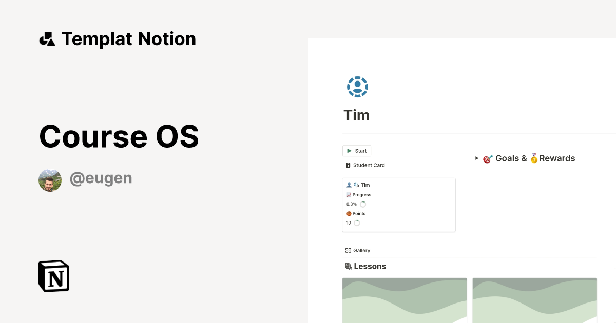 Templat Course OS | Notion Marketplace