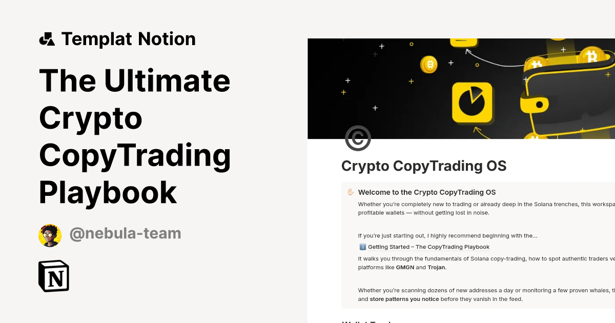 The Ultimate Crypto CopyTrading Playbook Templat oleh Nebula | Notion ...