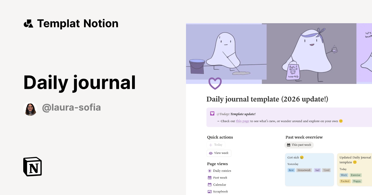 Templat Daily journal | Notion Marketplace