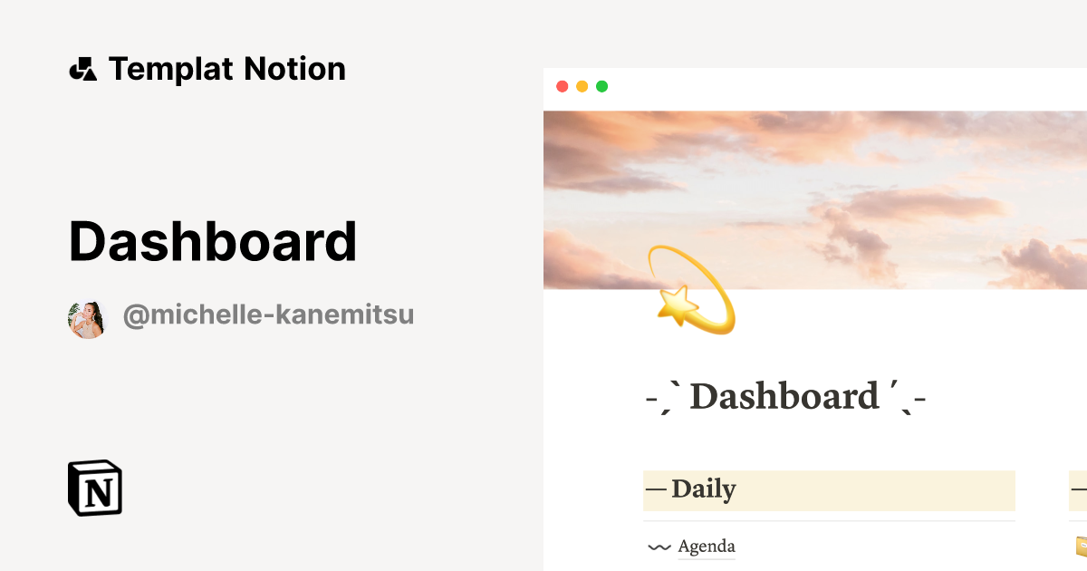 Templat Dashboard | Notion Marketplace
