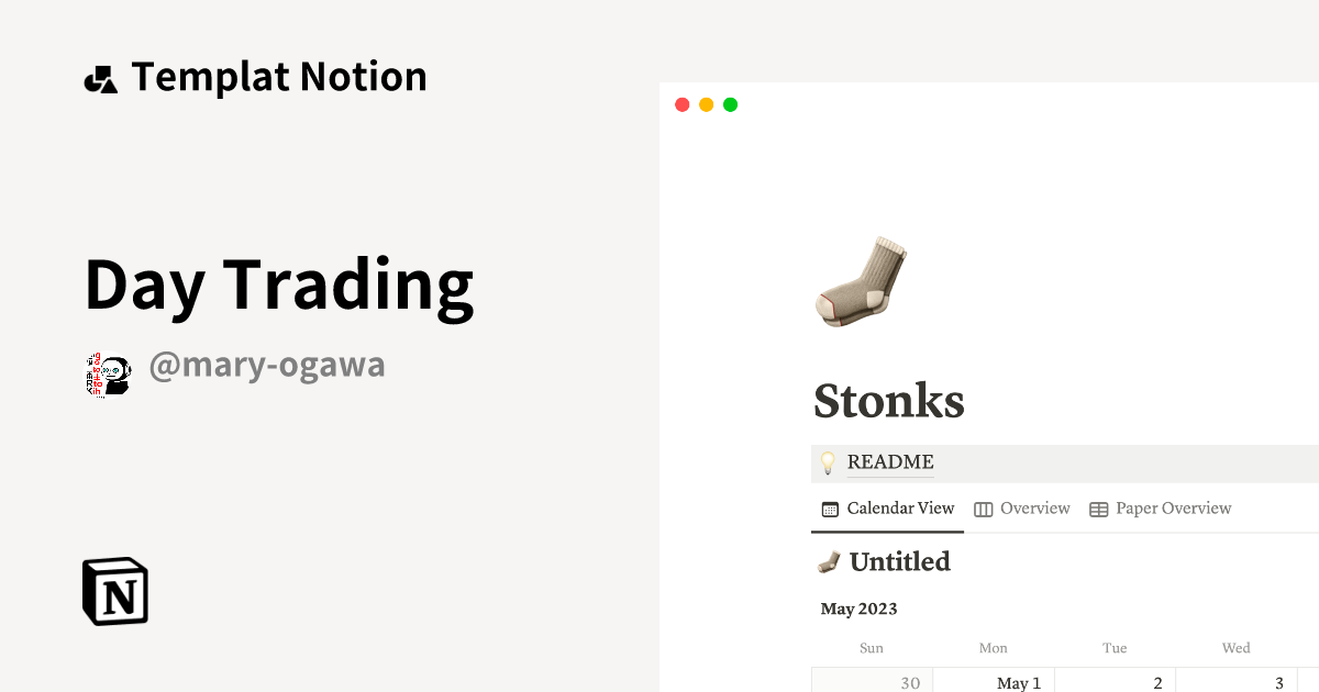 Templat Day Trading | Notion Marketplace