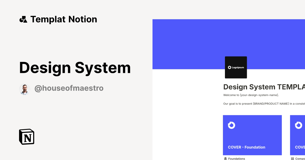 Templat Design System | Notion Marketplace