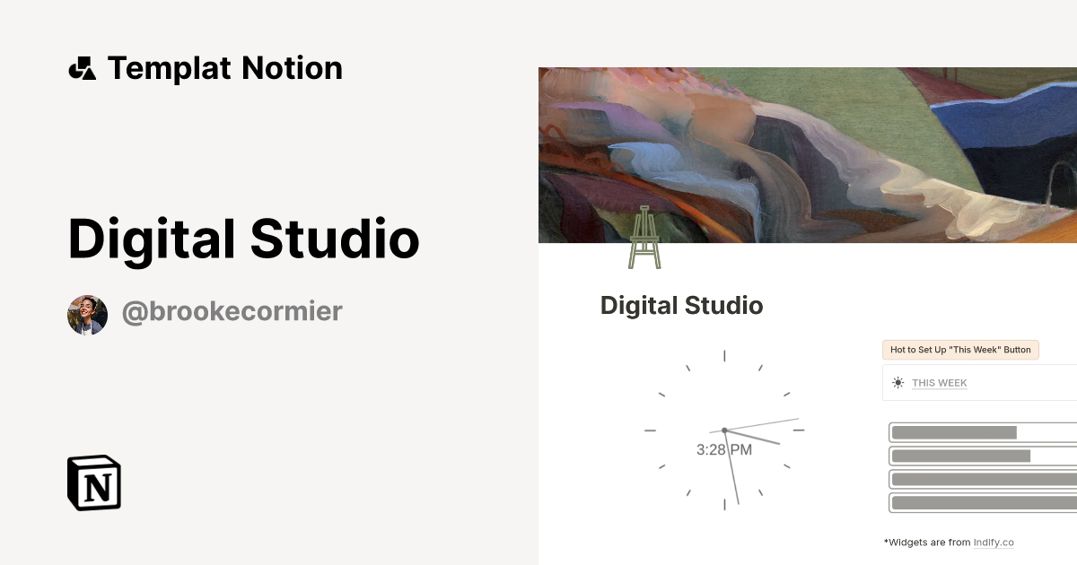 Templat Digital Studio | Notion Marketplace