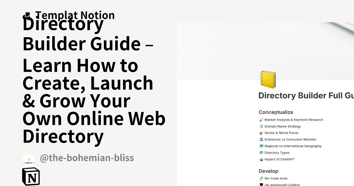 Directory Builder Guide – Learn How to Create, Launch & Grow Your Own Online Web Directory ...