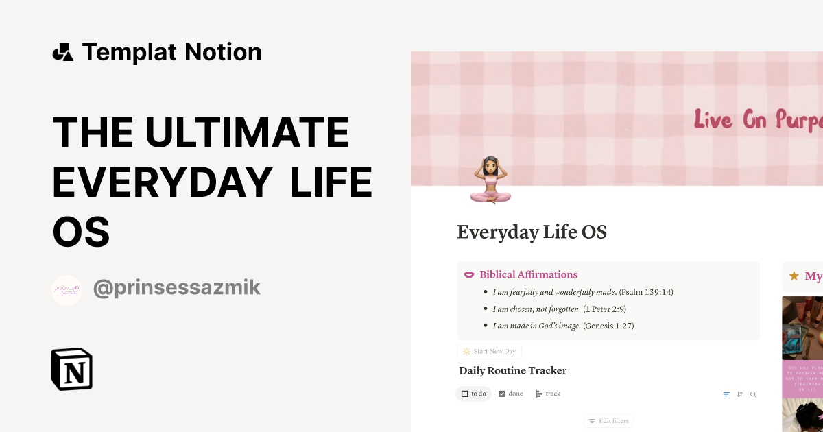 Templat THE ULTIMATE EVERYDAY LIFE OS | Notion Marketplace