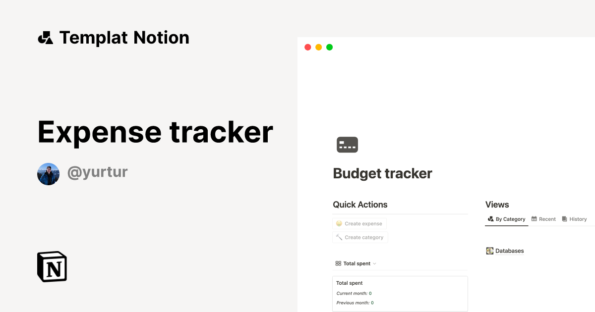 Templat Expense tracker | Notion Marketplace