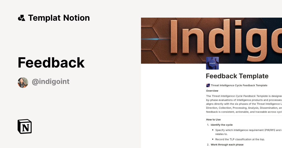 Templat Feedback | Notion Marketplace