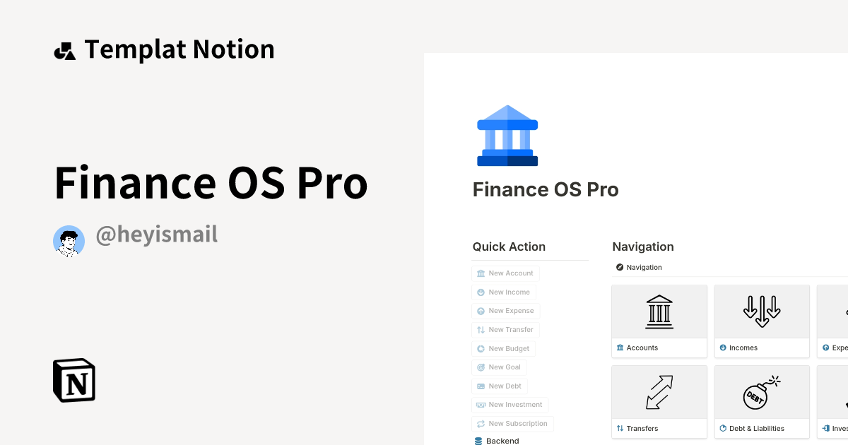 Templat Finance OS Pro | Notion Marketplace