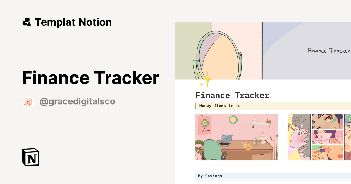 Templat Finance Tracker | Notion Marketplace