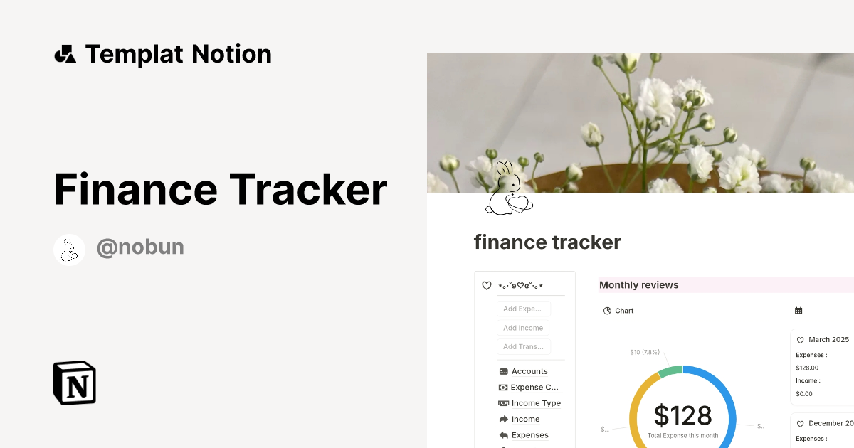 Templat Finance Tracker | Notion Marketplace