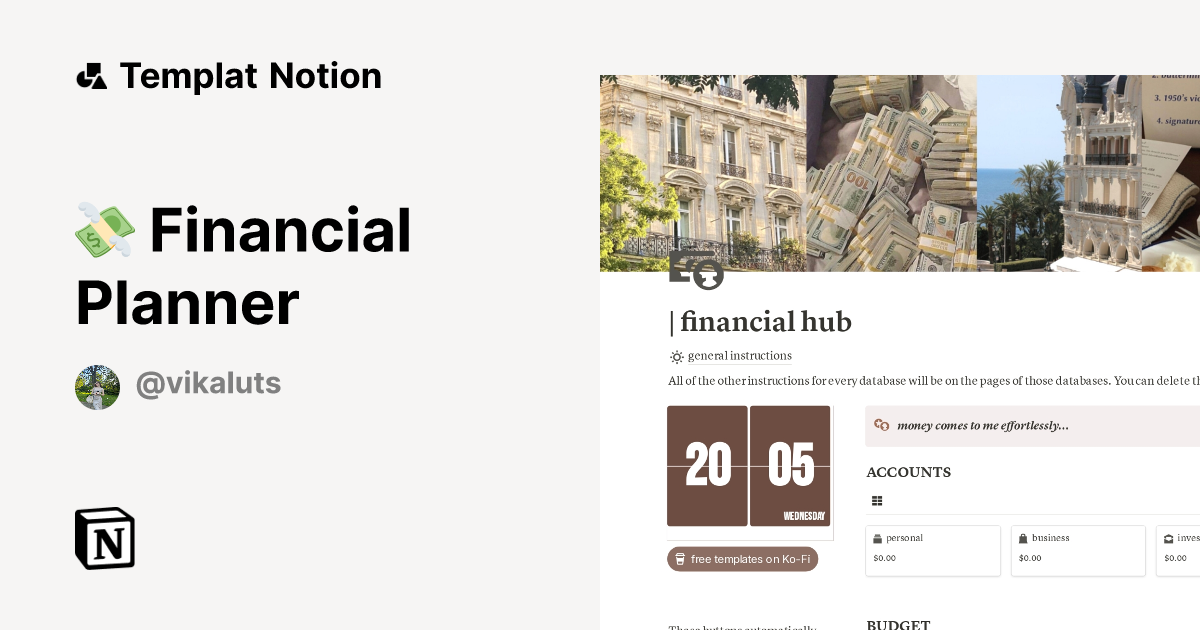 Templat 💸 Financial Planner | Notion Marketplace