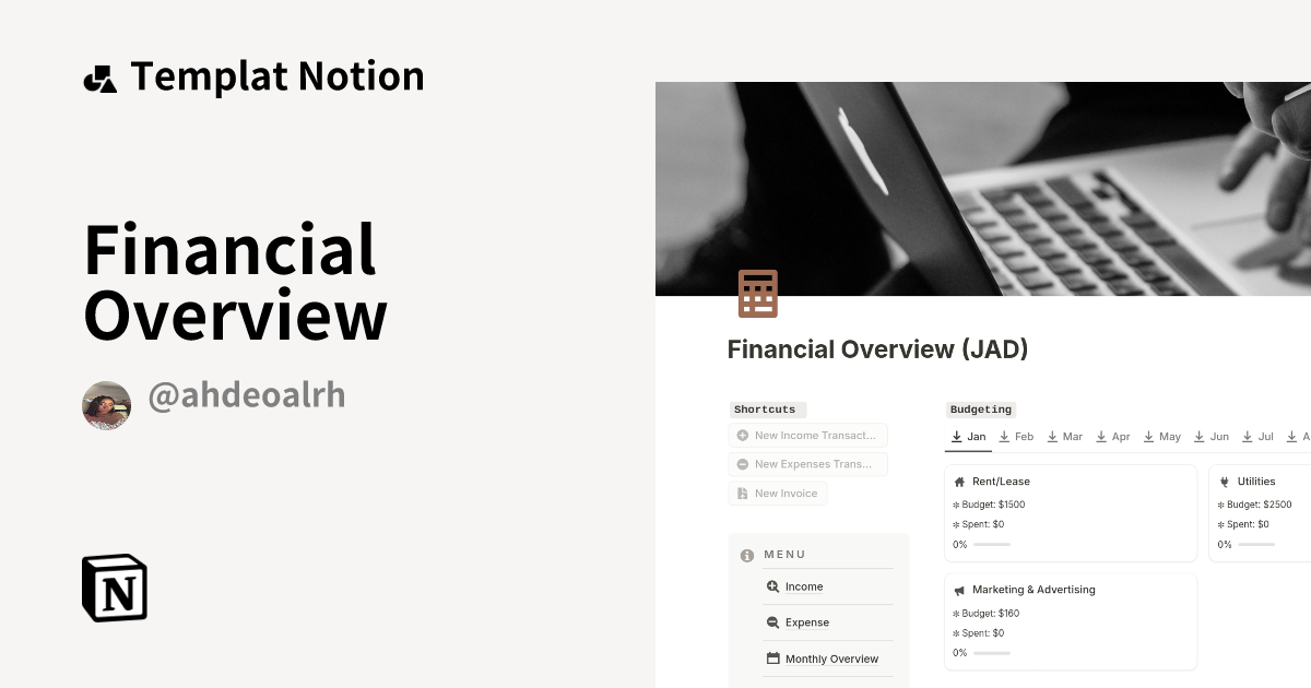 Templat Financial Overview | Notion Marketplace