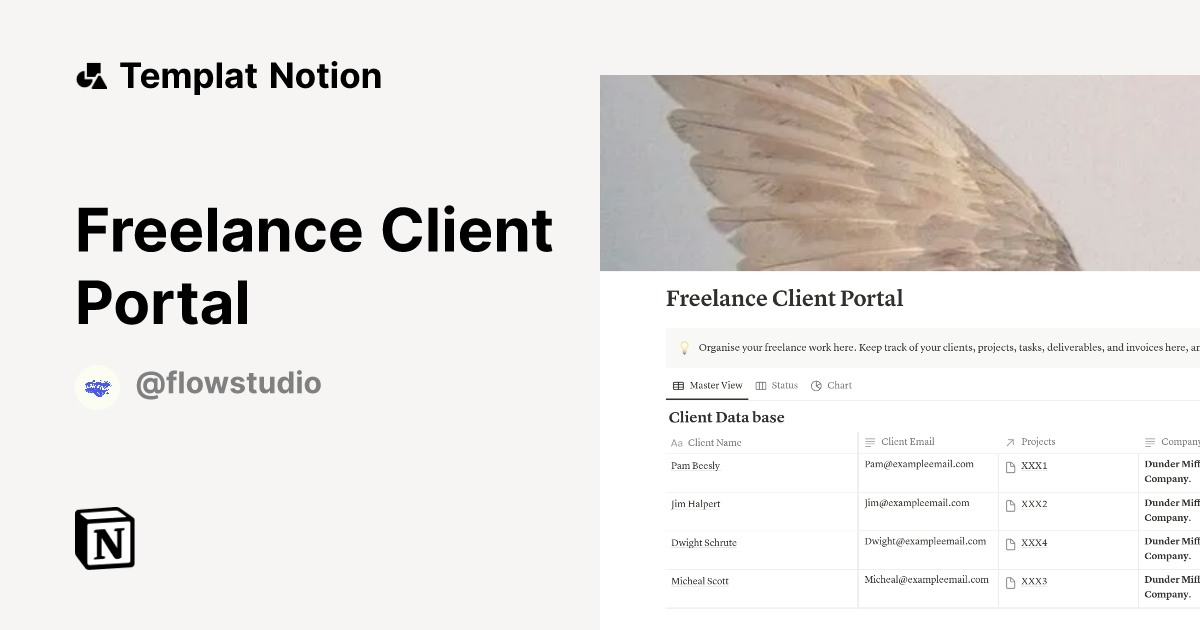 Templat Freelance Client Portal | Notion Marketplace