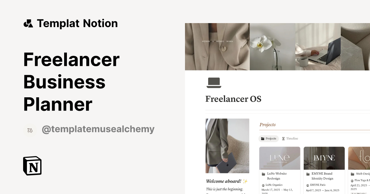 Templat Freelancer Business Planner | Notion Marketplace
