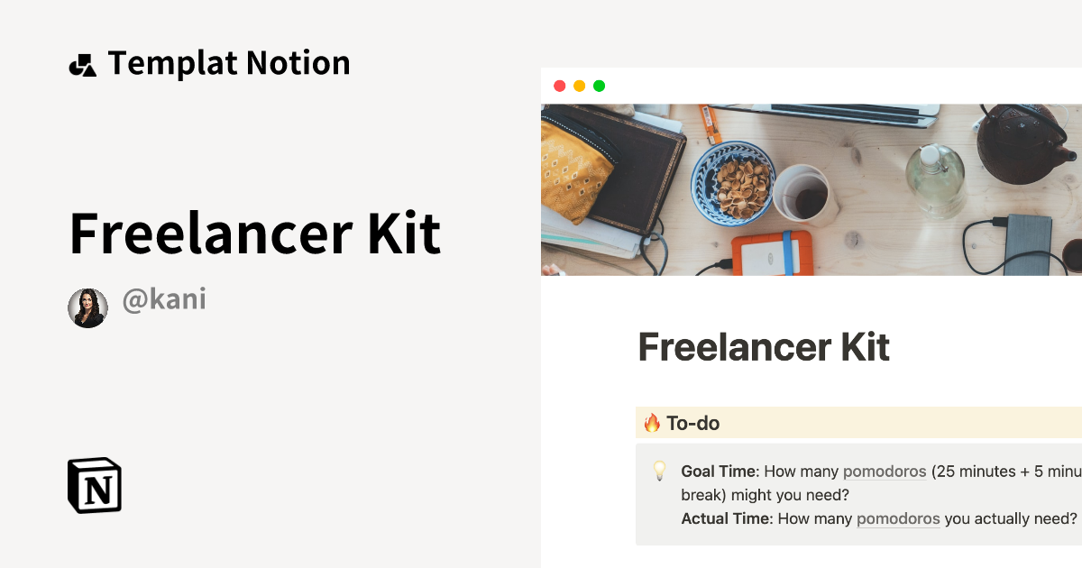 Templat Freelancer Kit | Notion Marketplace