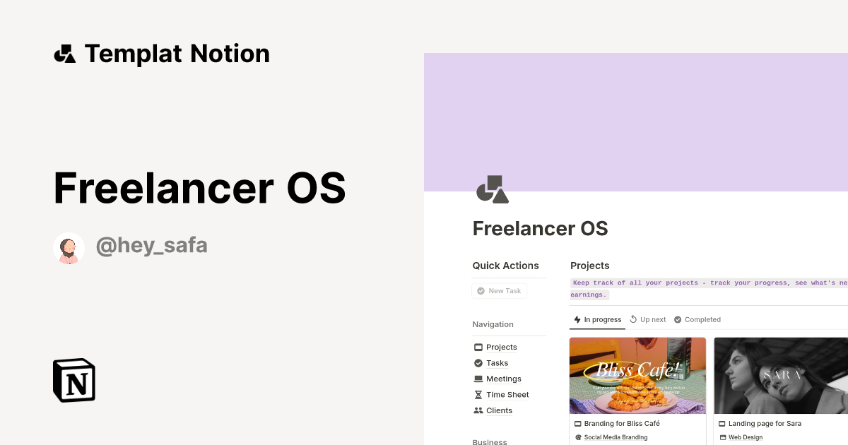 Templat Freelancer OS | Notion Marketplace