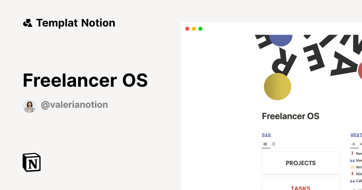 Templat Freelancer OS | Notion Marketplace