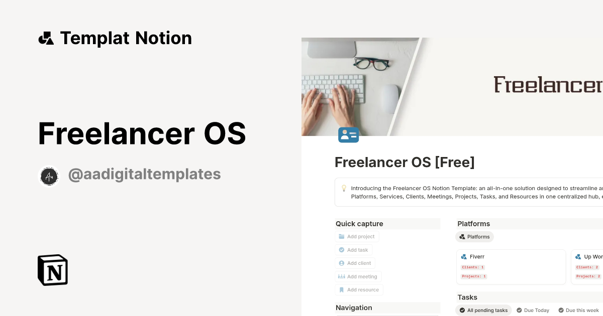 Templat Freelancer OS | Notion Marketplace