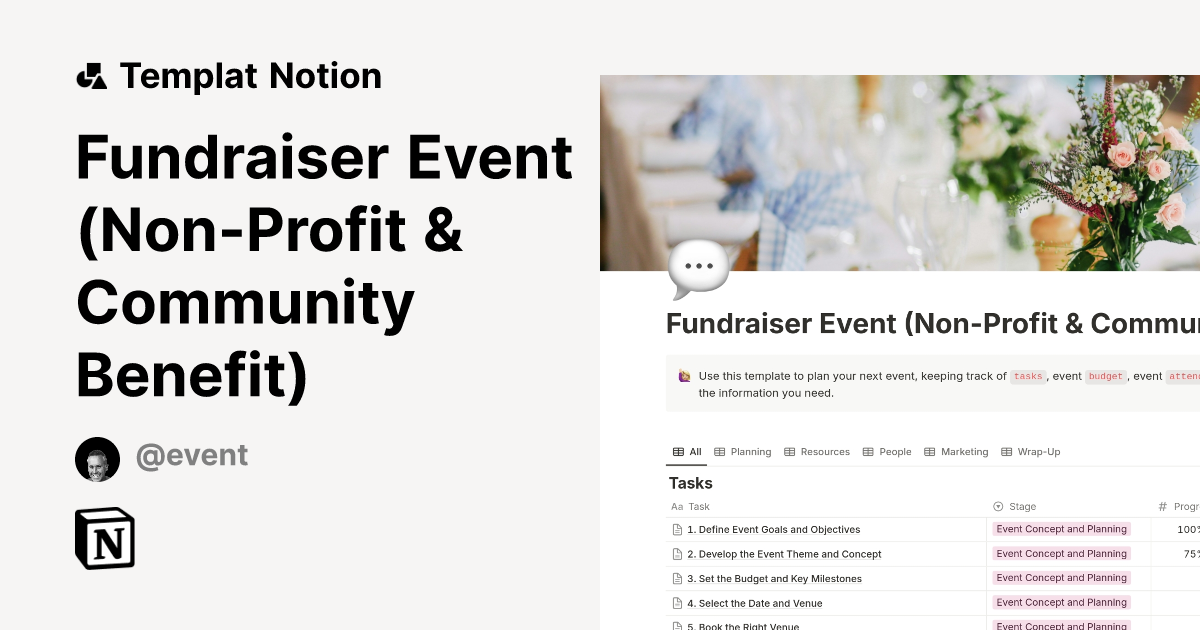 Fundraiser Event (Non-Profit & Community Benefit) Templat oleh Event ...