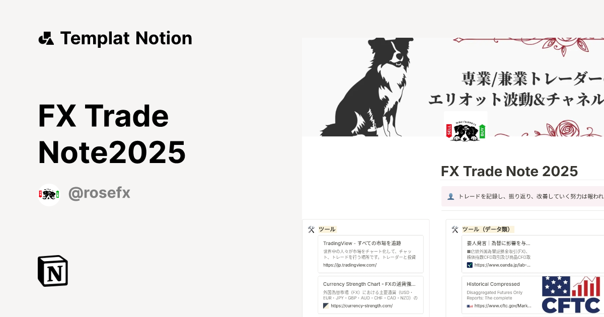 Templat FX Trade Note2025 | Notion Marketplace