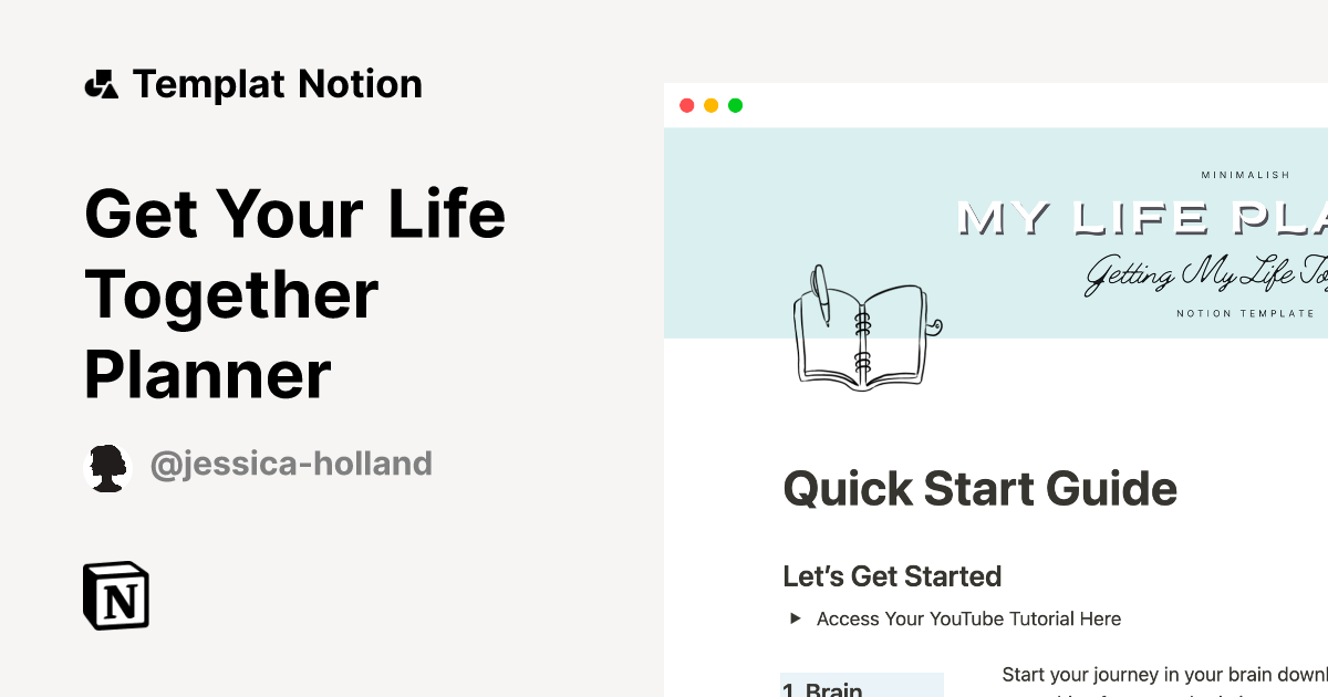 Templat Get Your Life Together Planner | Notion Marketplace