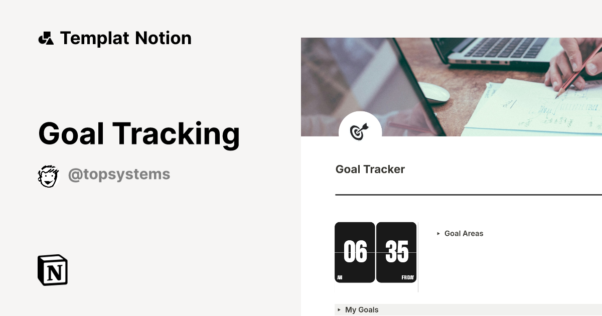 Templat Goal Tracking | Notion Marketplace