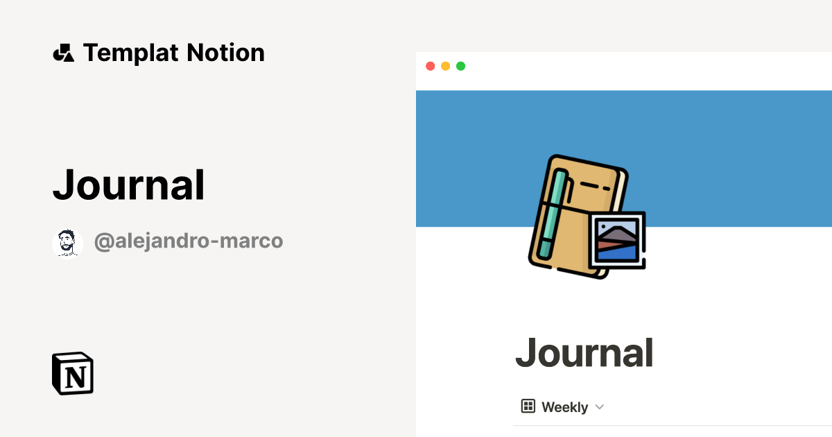 Templat Journal | Notion Marketplace