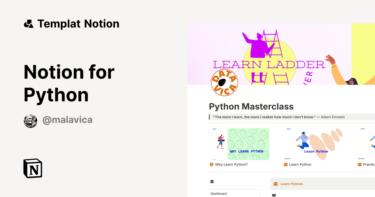 Templat Notion for Python | Notion Marketplace