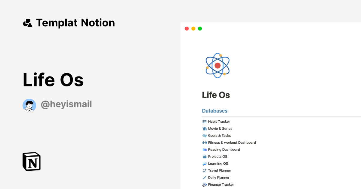 Templat Life Os | Notion Marketplace