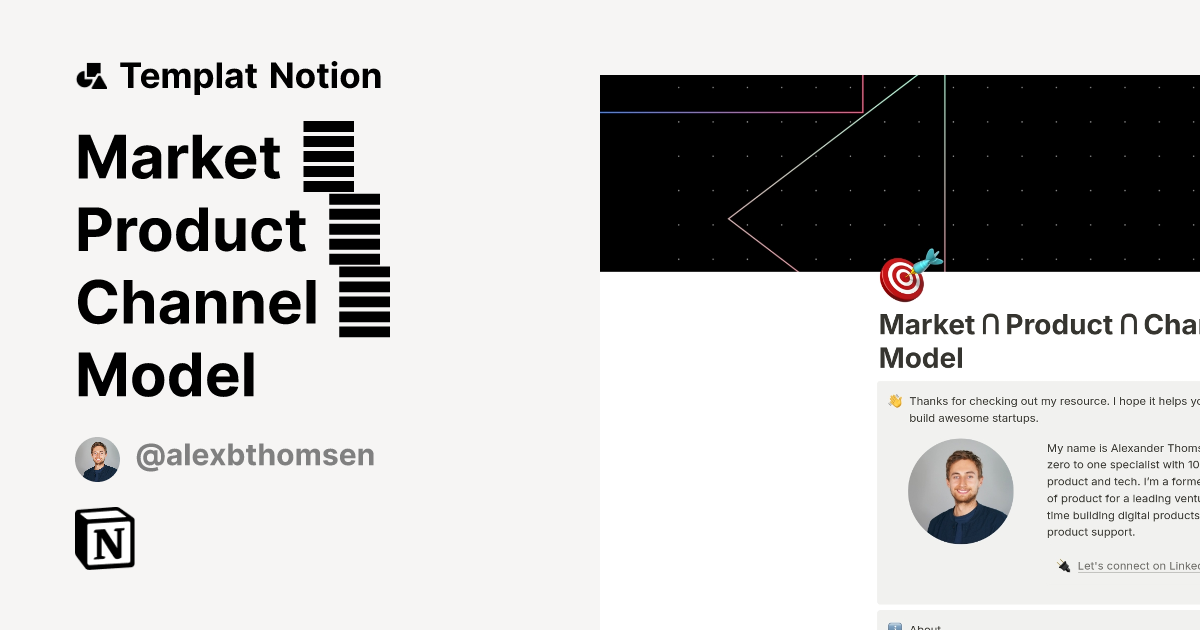 Market ⋂ Product ⋂ Channel ⋂ Model Templat oleh Alexander Thomsen ...