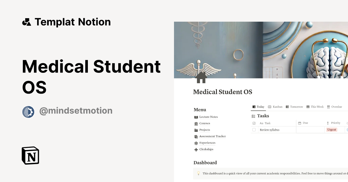 Templat Medical Student OS | Notion Marketplace