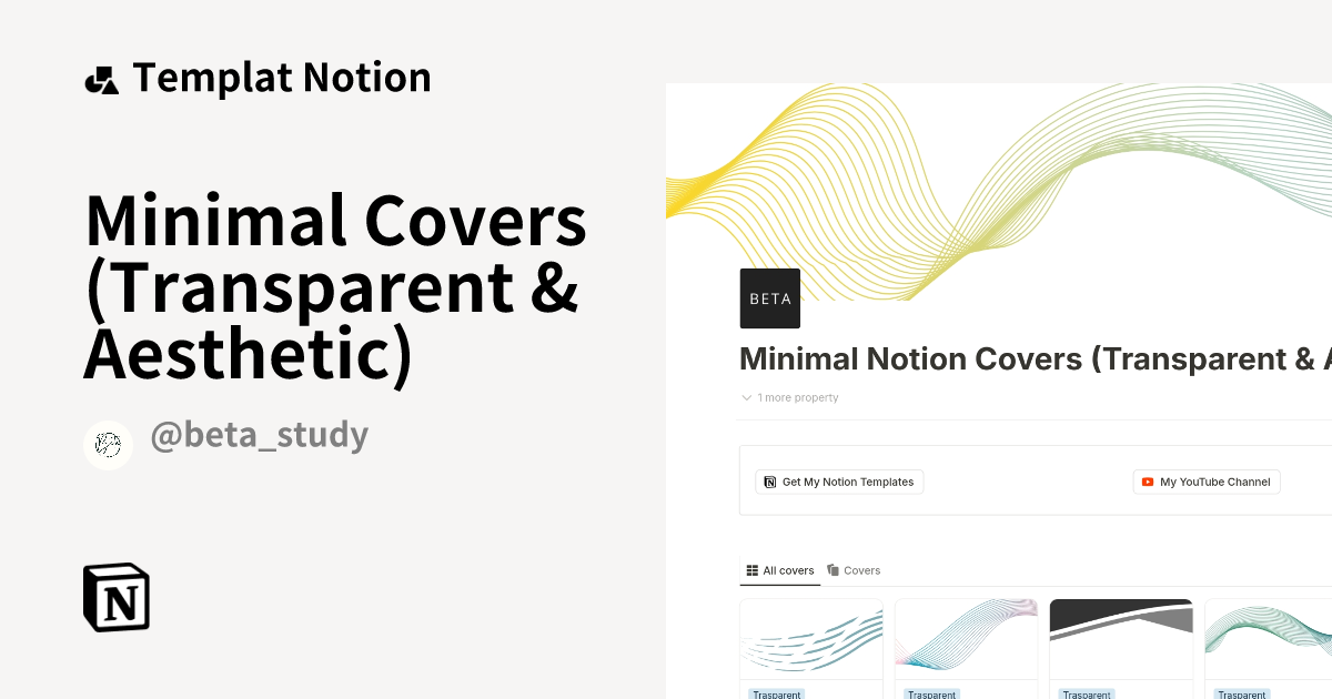 Minimal Covers (Transparent & Aesthetic) Templat oleh Beta Dreamer ...