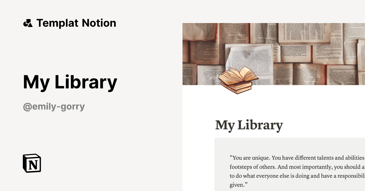 Templat My Library | Notion Marketplace